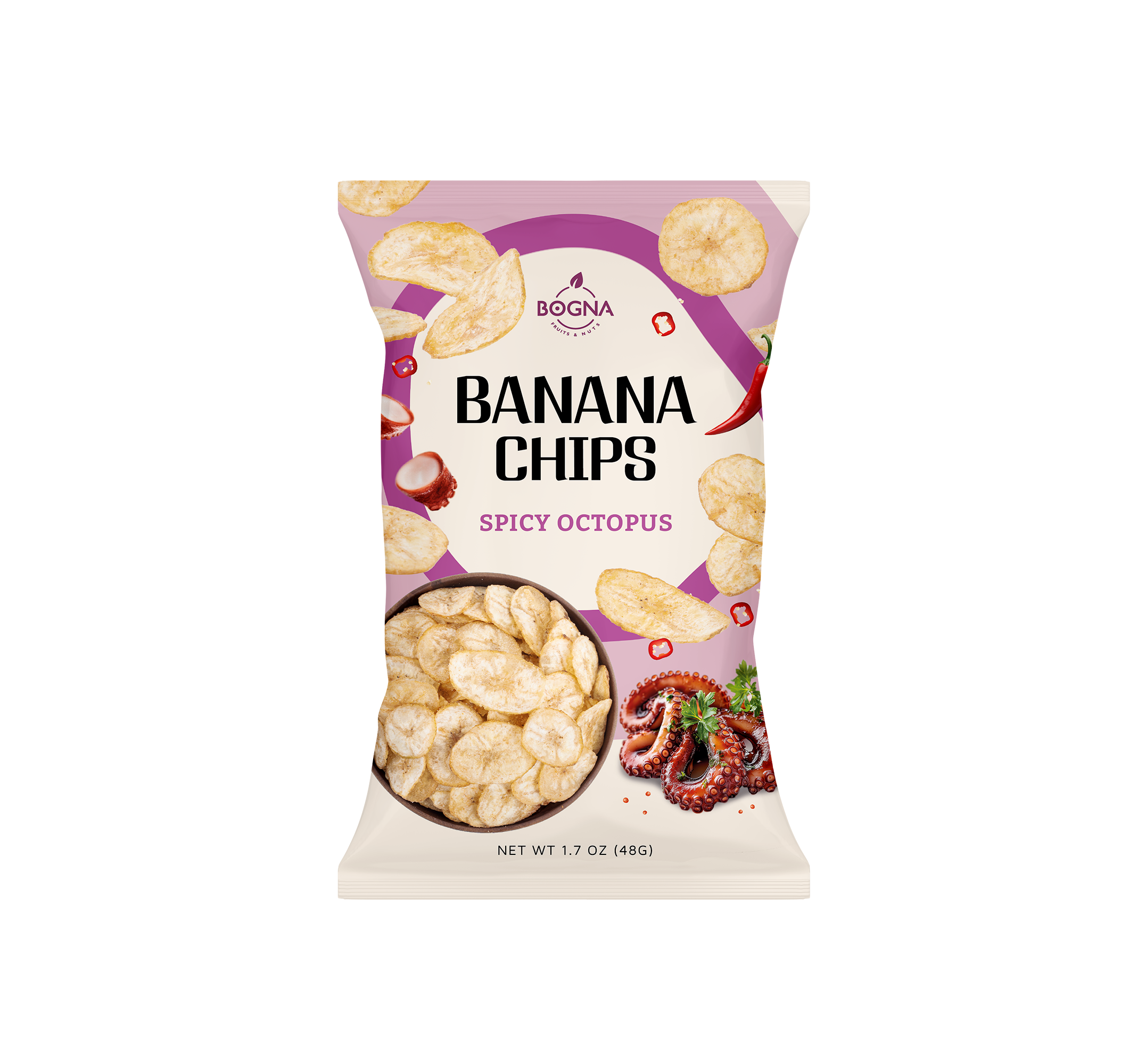 Banana Chips Spicy Octopus – a natural guilt-free snack by BOGNA ...